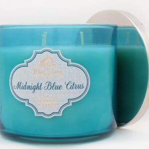 Bath & Body Works White Barn 3-Wick Candle in Midnight Blue Citrus