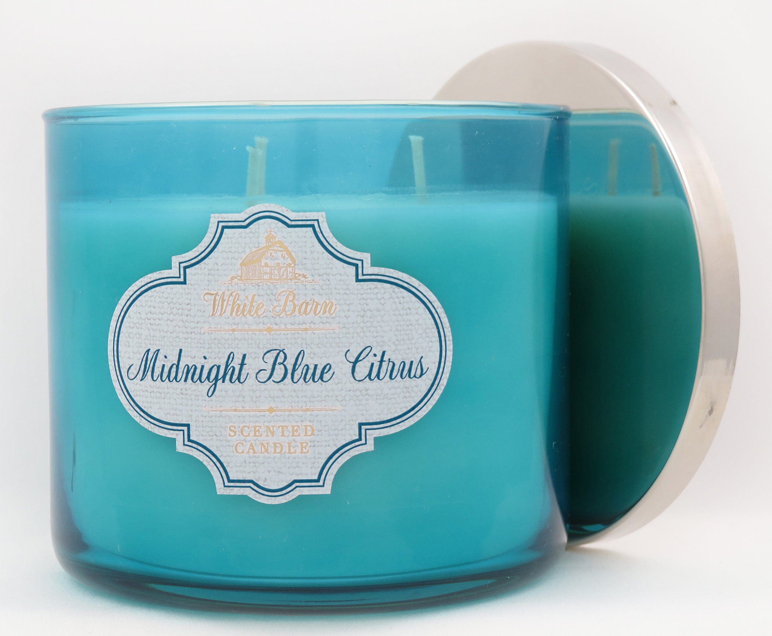 Bath & Body Works White Barn 3-Wick Candle in Midnight Blue Citrus