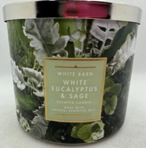 white eucalyptus & sage 3 wick 14.5 ounce scented candle