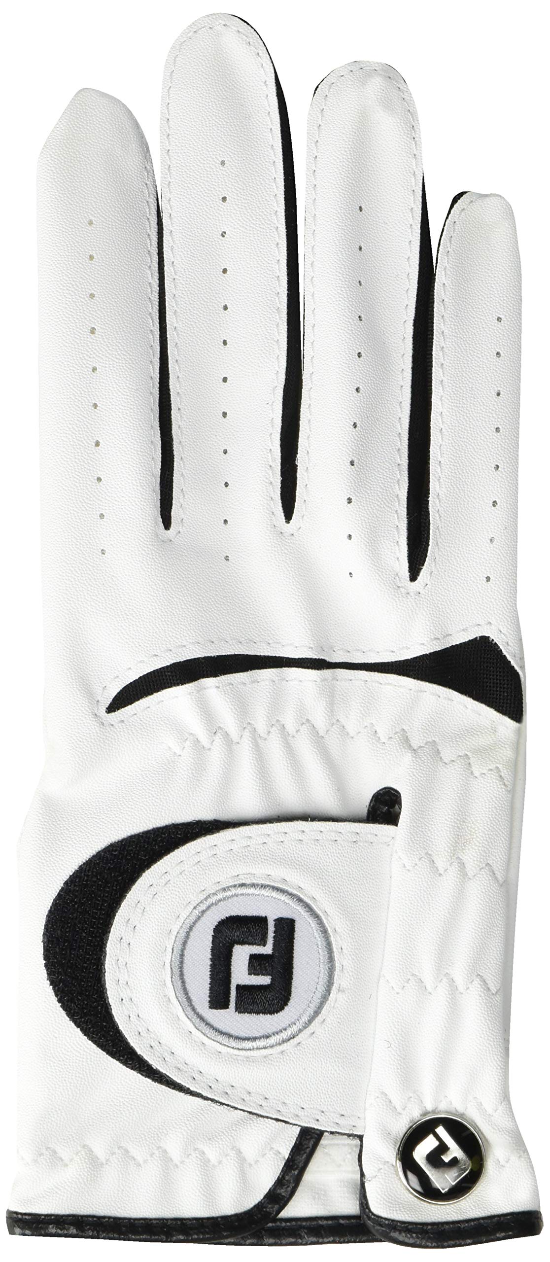 FootJoy Junior Golf Glove, White Medium, Worn on Right Hand