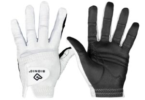 new improved 2x long lasting bionic relaxgrip golf glove with patented double-row finger grip system™ (men's xl, worn on left hand)