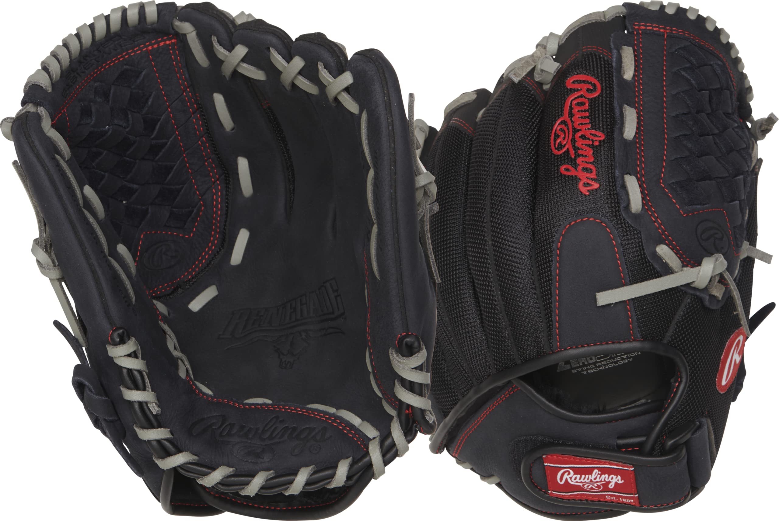 Rawlings | RENEGADE Glove | Baseball/Softball | Right Hand Throw | 12" - Basket Web