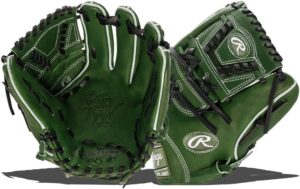 rawlings | heart of the hide baseball glove | right hand throw | 11.75" - 2 pc. solid web | military green