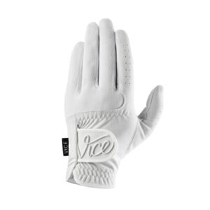 vice duro golf glove, white (medium/large)