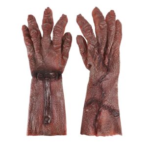 horrific halloween zombie hands gloves men women bloody witch wizard demon hands monster vampire costume accessories fancy dress party cosplay gloves party props decorations