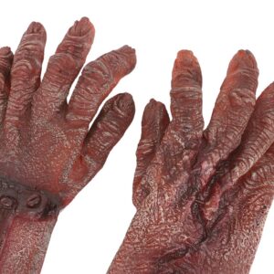 Horrific Halloween Zombie Hands Gloves Men Women Bloody Witch Wizard Demon Hands Monster Vampire Costume Accessories Fancy Dress Party Cosplay Gloves Party Props Decorations