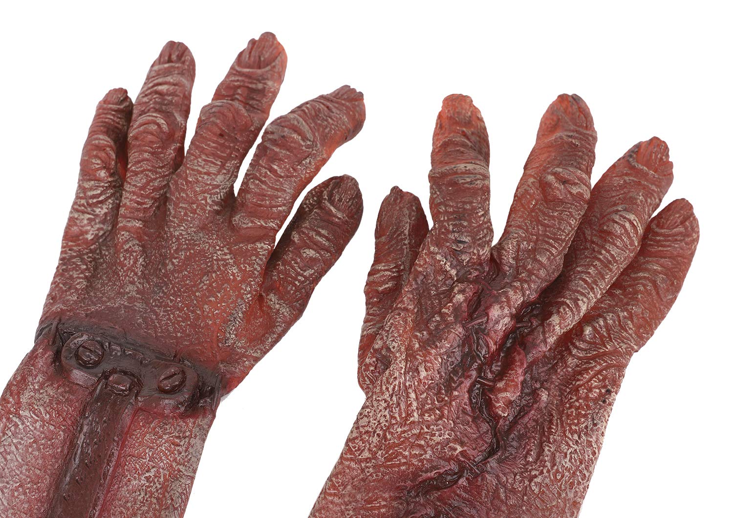 Horrific Halloween Zombie Hands Gloves Men Women Bloody Witch Wizard Demon Hands Monster Vampire Costume Accessories Fancy Dress Party Cosplay Gloves Party Props Decorations