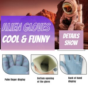 SANZHIGUO Halloween Alien Gloves for Cosplay Costume Halloween Party & Easter & Christmas - Latex Gloves