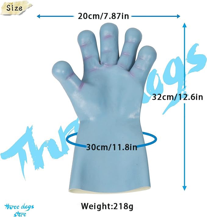 SANZHIGUO Halloween Alien Gloves for Cosplay Costume Halloween Party & Easter & Christmas - Latex Gloves