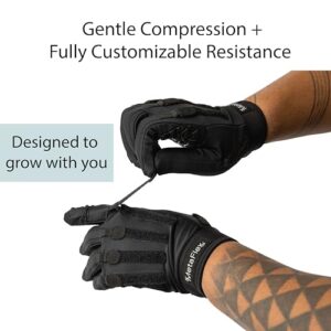 MetaFlex Arthritis Pain Relief Gloves - Therapeutic Compression Glove & Wearable Grip Strengthener - Adjustable Resistance Bands for Swelling Relief and Mobility Improvement