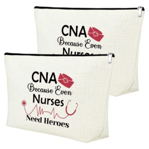 cna gift certified nurse assistant makeup bag 2 pieces graduation gift cna certified nurses day gift appreciation gift nursing school medical student gift retirement gift nursing gifts for coworkers