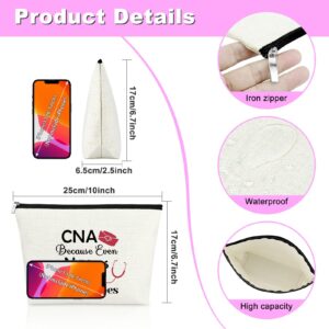 CNA Gift Certified Nurse Assistant Makeup Bag 2 Pieces Graduation Gift CNA Certified Nurses Day Gift Appreciation Gift Nursing School Medical Student Gift Retirement Gift Nursing Gifts for Coworkers