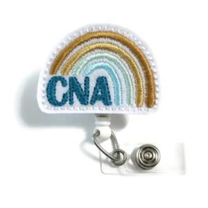 cna badge reel, cna id holder, nurse badge reel, certified nursing assistant gift, cna medical badge reel, national nursing assistant week badge clip