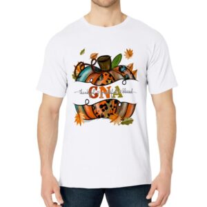 Autumn Fall Outfit CNA Thankful Grateful Blessed Pumpkin T-Shirt