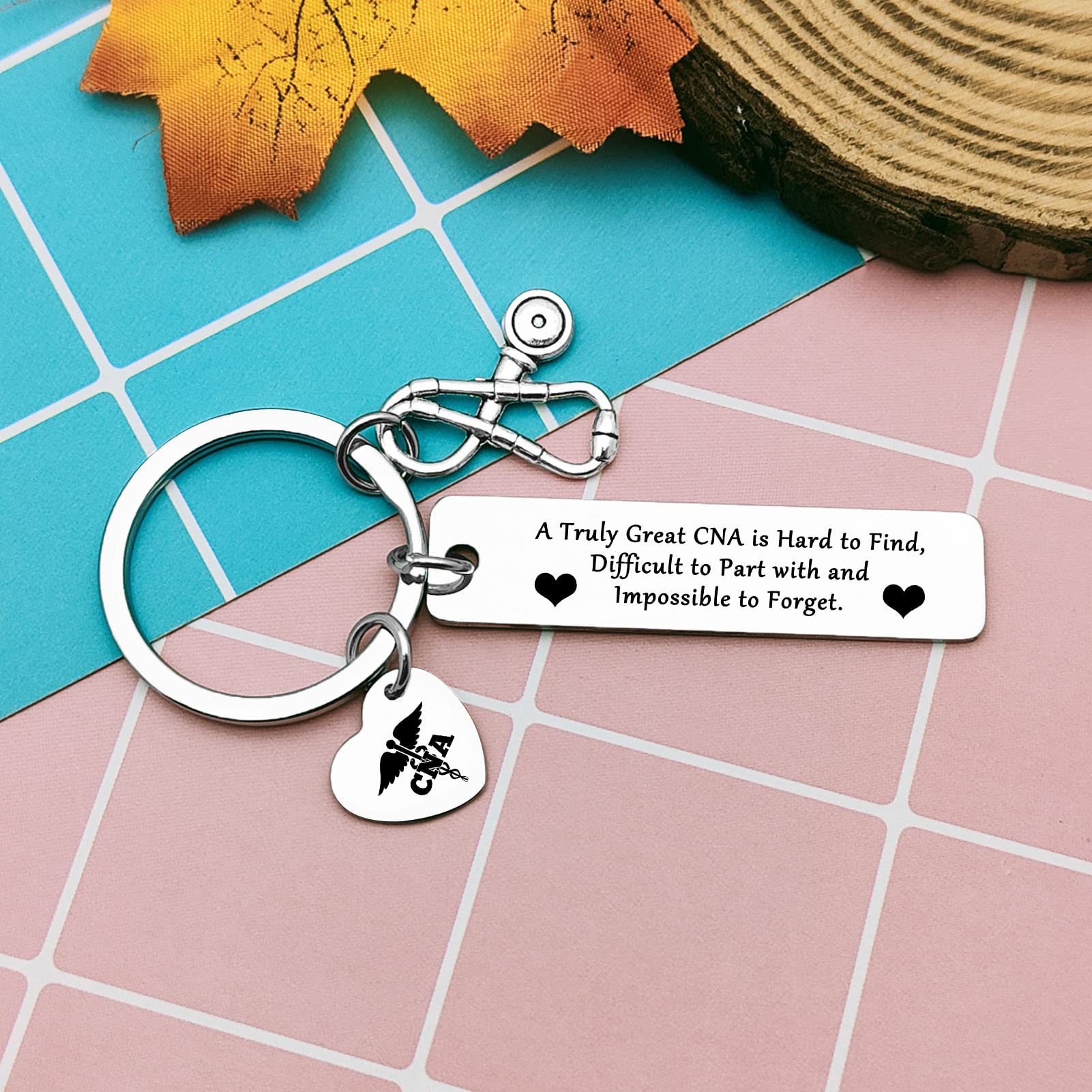 12 PCS Certified Nursing Assistant Gift CNA Graduation Gifts Nurse Keychain for Women Men CNA Certified Nursing Assistant Keychain Inspirational Gift for Registered Nurse Student Future Nurse Gift