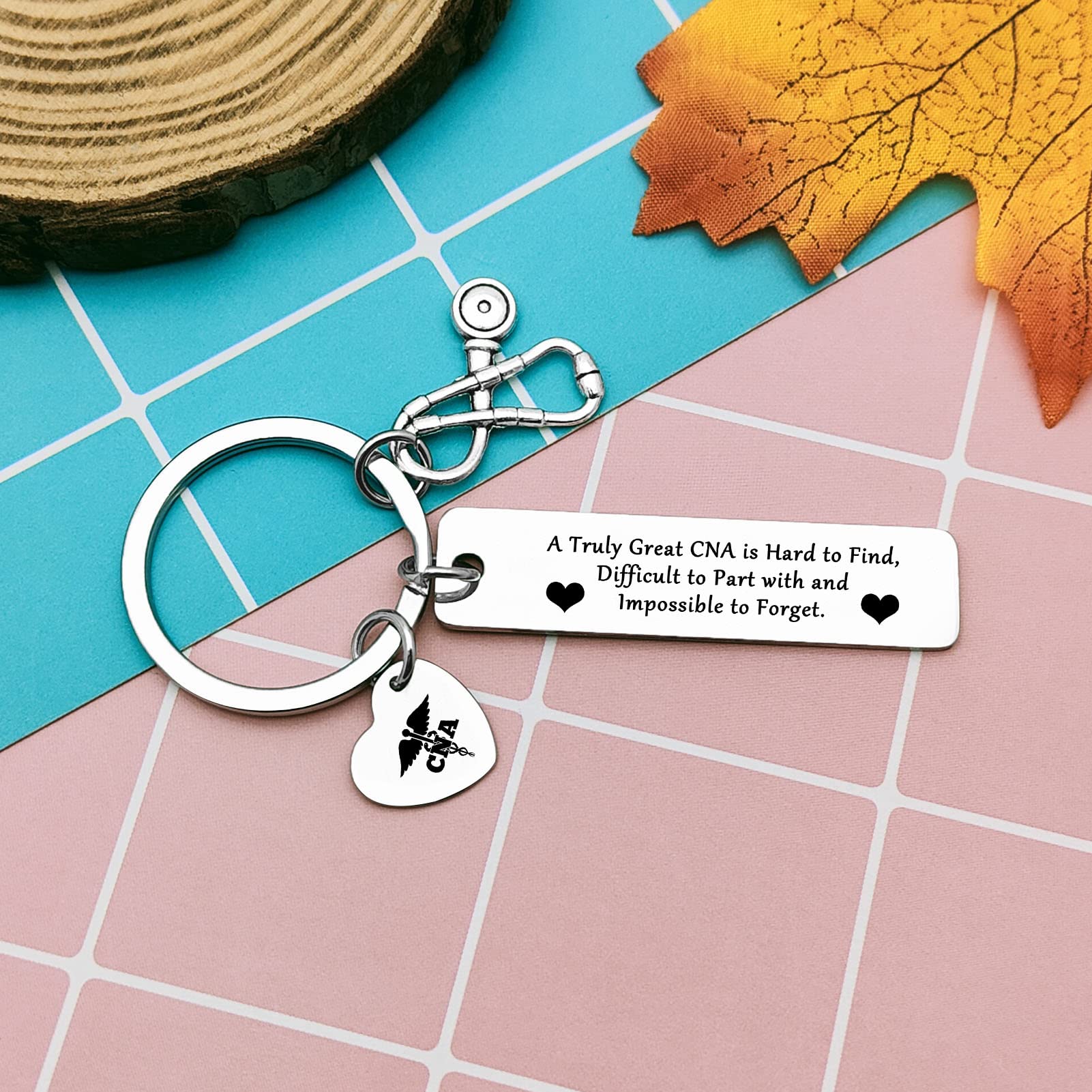 12 PCS Certified Nursing Assistant Gift CNA Graduation Gifts Nurse Keychain for Women Men CNA Certified Nursing Assistant Keychain Inspirational Gift for Registered Nurse Student Future Nurse Gift