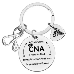 cna gifts cna certified nursing assistant keychain a truly great cna is hard to find keychain cna appreciation gifts cna leaving gifts christmas birthday retirement nurse week gifts