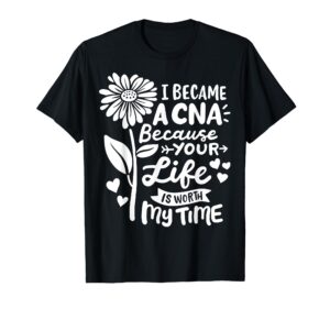 cna certified nursing assistant t-shirt