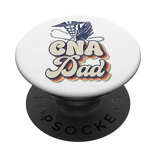 CNA Nurse Certified Nursing Assistant Retro Vintage Cna Dad PopSockets Standard PopGrip