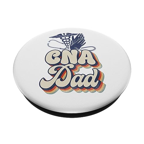 CNA Nurse Certified Nursing Assistant Retro Vintage Cna Dad PopSockets Standard PopGrip