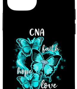 iPhone 14 Awesome Cna Faith Hope Love Butterfly Case