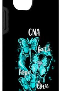 iPhone 14 Awesome Cna Faith Hope Love Butterfly Case