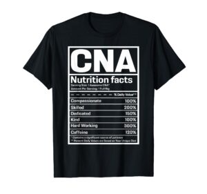 cna nutrition facts t-shirt