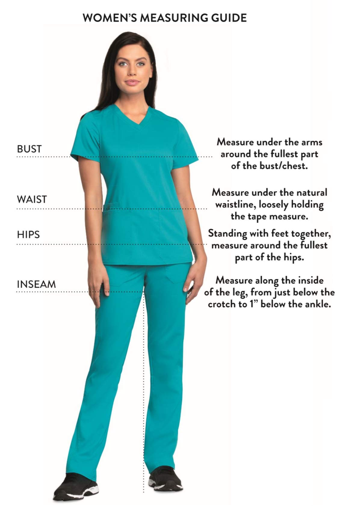 Cherokee Scrubs for Women Mock Wrap Top with 3 Pocket, Back Princess Seams WW610, L, Teal Blue