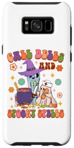 galaxy s8+ funny cna nurse nursing halloween call bells & spooky spells case