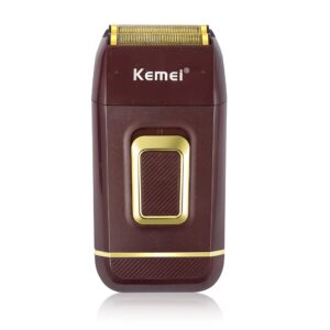 kemei foil shaver double electric shaver for men electric razors head shaver for bald men barber supplies hair & beard trimmer cordless rechargeable