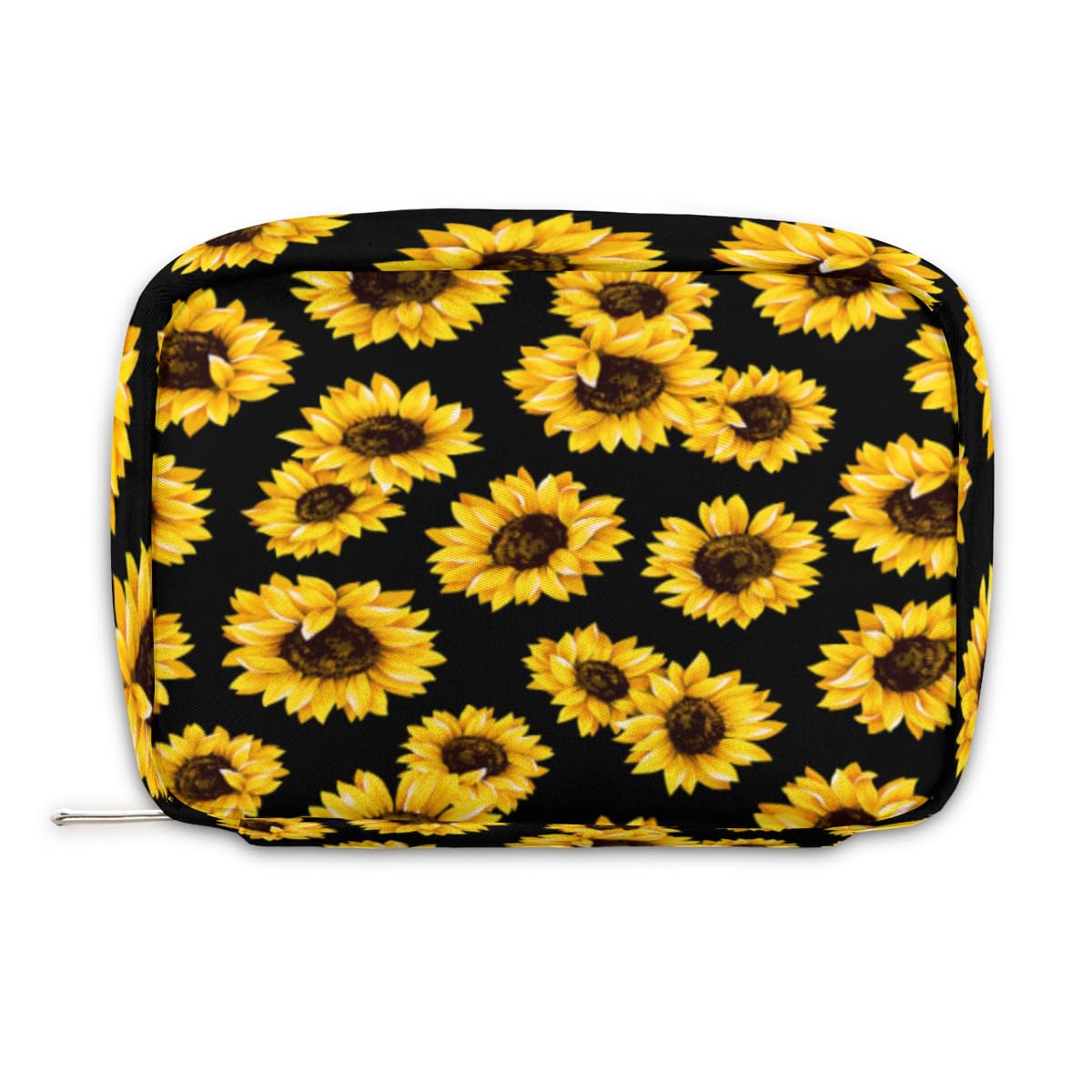 Travel Toiletry Bag for Women Travel Makeup Bag Organizer Cute Small Make Up Bag for Traveling Women Cosmetic Bag, Waterproof Shaving Bag for Men Travel Essentials Toiletries (Sunflower)