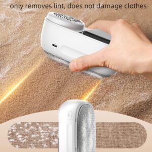 ASNUG Fabric Shaver, 2600 mAh Rechargeable Lint Remover, Sweater Shaver with Lint Brush, Sweater Defuzzer to Remove Pilling, Large Capacity Lint Storage, Portable Fabric Shaver for Furniture, Clothes