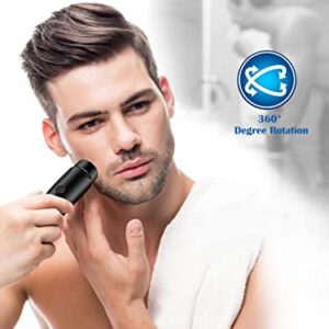 Taanimo Electric Razor Mini Shavers, Portable, USB Rechargeable, Perfect for Travel and Touch-ups, Unisex Electric Razor for Men and Women, Black, 1.0 Count