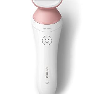 Philips Beauty Lady Electric Shaver Series 6000, Cordless with 7 Accessories, BRL146/00, White