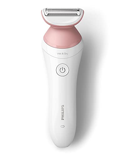 Philips Beauty Lady Electric Shaver Series 6000, Cordless with 7 Accessories, BRL146/00, White