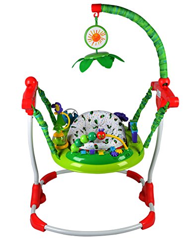 Creative Baby Hungry Caterpillar - Jumper for Baby with 10+ Activities Including Sensory Toys - JPMA Certified and Safe - 360 Spin, Adjustable Height