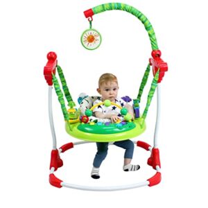 Creative Baby Hungry Caterpillar - Jumper for Baby with 10+ Activities Including Sensory Toys - JPMA Certified and Safe - 360 Spin, Adjustable Height