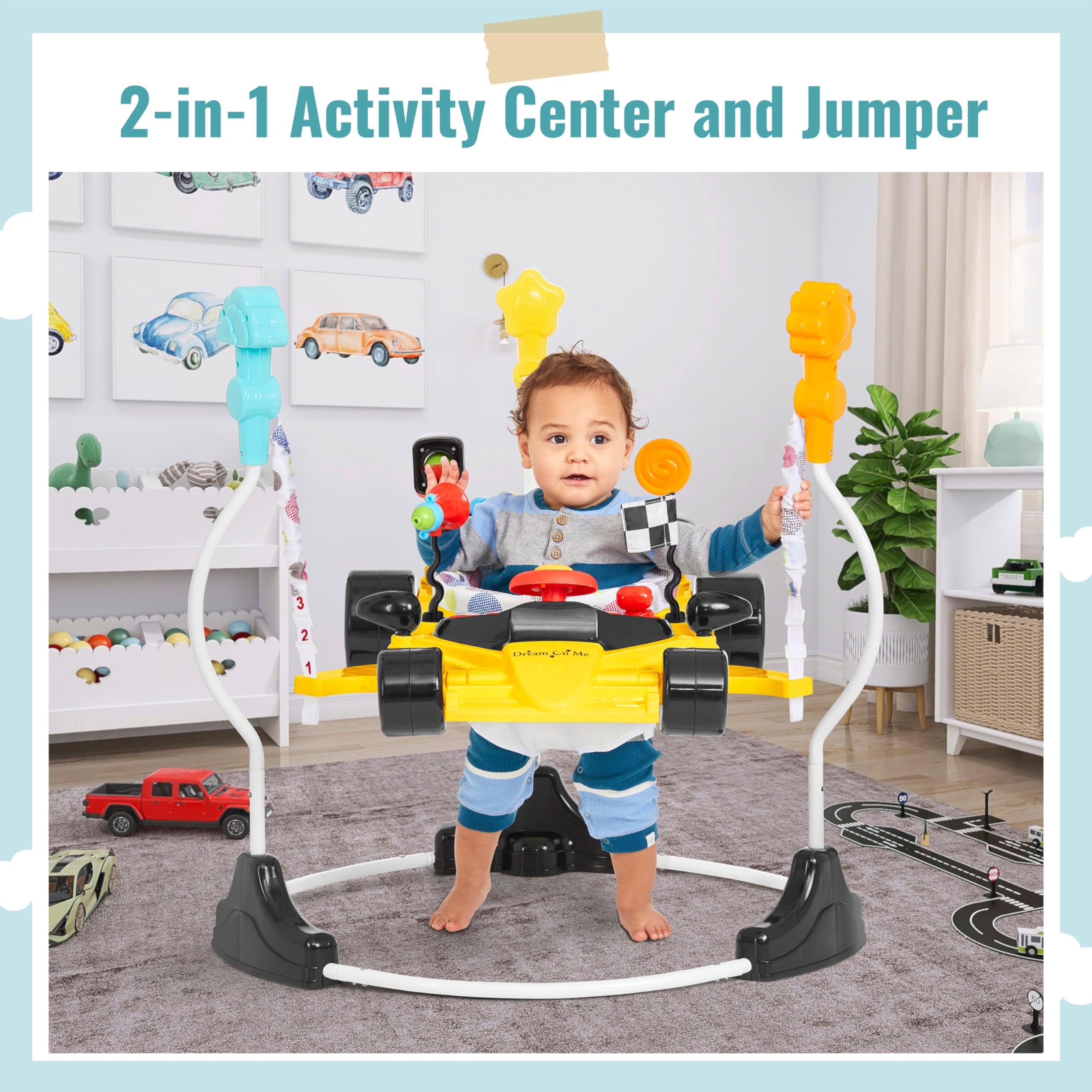 Dream On Me, Champ Activity Center & Jumper, Yellow