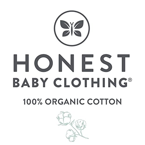 HonestBaby unisex baby Organic Cotton Short Sleeve T-shirt Multi-packs infant and toddler t shirts, 10-pack Rainbow Boy, 2T US