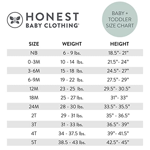 HonestBaby unisex baby Organic Cotton Short Sleeve T-shirt Multi-packs infant and toddler t shirts, 10-pack Rainbow Boy, 2T US