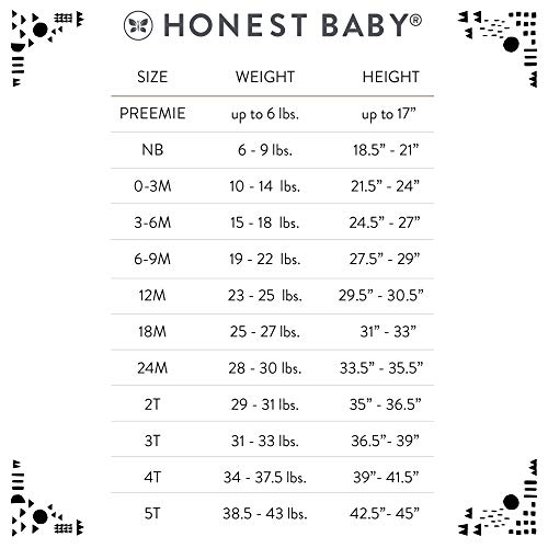 HonestBaby 10-Pack Long Sleeve Bodysuits One-piece 100% Organic Cotton for Infant Baby Boys, Girls, Unisex , Rainbow Gems Blues, 0-3 Months