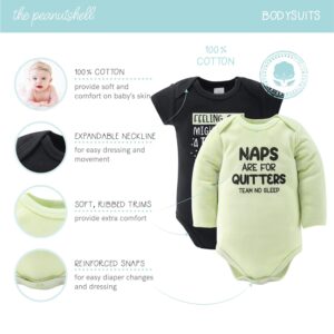 The Peanutshell Newborn Clothes & Accessories Set | 30 Piece Layette Gift Set | Fits Newborn to 3 Months | Elephant & Funny Sayings