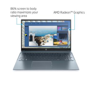 2022 Flagship HP Pavilion 15.6" FHD 1080P IPS Laptop, 8-Core AMD Ryzen 7-5700U (Upto 4.3GHz, Beat i7-1180G7), 16GB RAM, 512GB SSD, Webcam, WiFi 6, Long Hour Battery, Audio B&O, Win11+Accessory