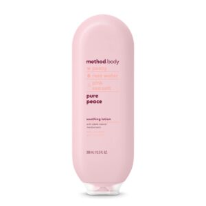 method daily lotion, pure peace, plant-based moisturizer for 24 hours of hydration, 13.5 fl oz (pack of 1)