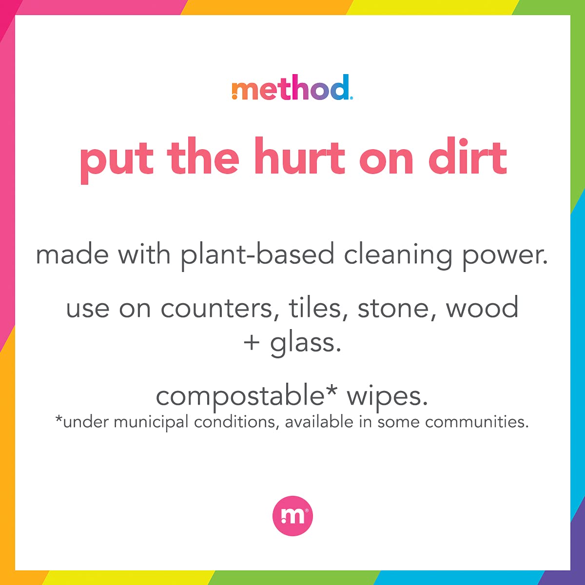 Method All-Purpose Cleaning Wipes, French Lavender, Multi-Surface, Compostable, 70 Count, (Pack of 3)