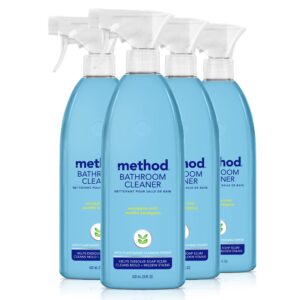 method bathroom cleaner, removes mold + mildew stains, eucalyptus mint, 28 fl oz (pack of 4)