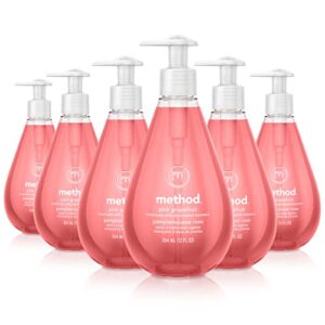 method gel hand soap, pink grapefruit, biodegradable formula, 12 fl oz (pack of 6)