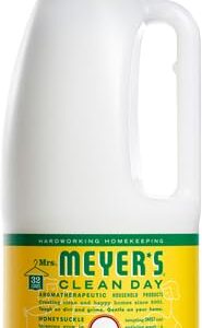 MRS. MEYER'S CLEAN DAY Liquid Fabric Softener, Infused with Essential Oils, Paraben Free, Honeysuckle, 32 oz (32 Loads)