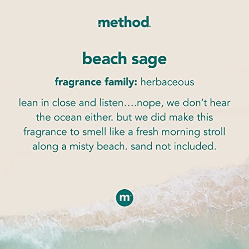 Method Fabric Softener; Beach Sage; 53.5 Ounces; 45 Loads; 1 pack; Packaging May Vary