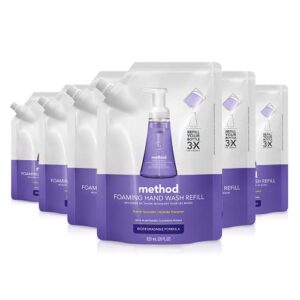 method foaming hand wash refill, french lavender, 28 oz, 6 pack, packaging may vary